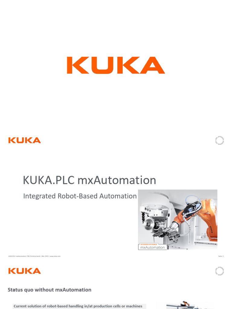KUKA - PLC Mxautomation en Powerpoint | PDF | Programmable Logic Controller | Computer Engineering