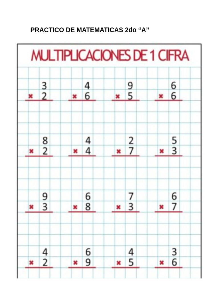 Practico de Matematicas 2do | PDF