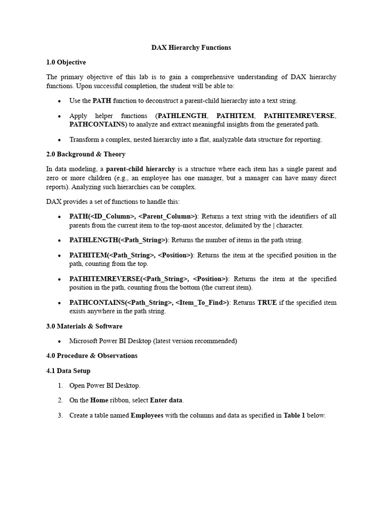 Dax | PDF | Hierarchy | Software Engineering