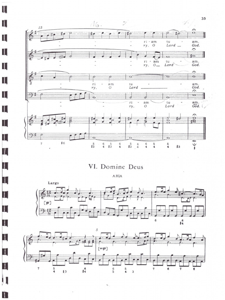 A.vivaldi Gloria Domine Deus | PDF