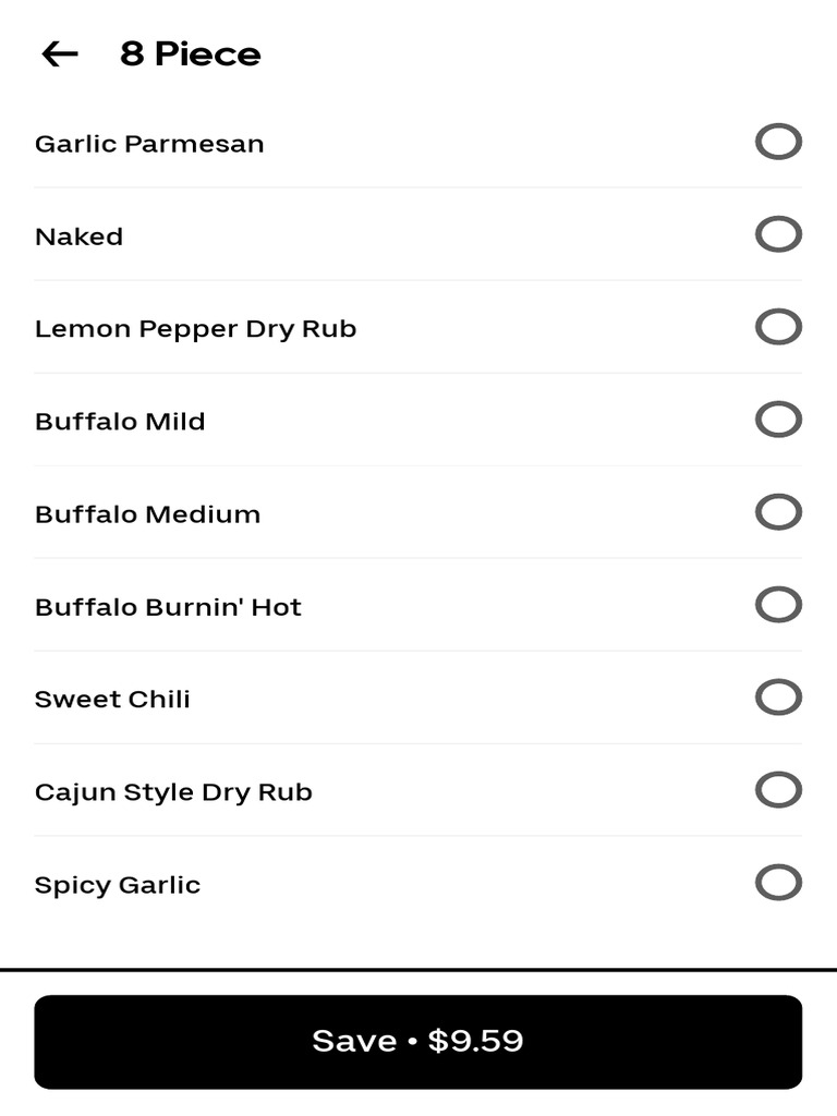 Honey8BBQ Flavor Options List | PDF