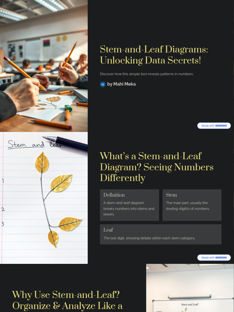 Stem and Leaf Diagrams Unlocking Data Secrets | PDF