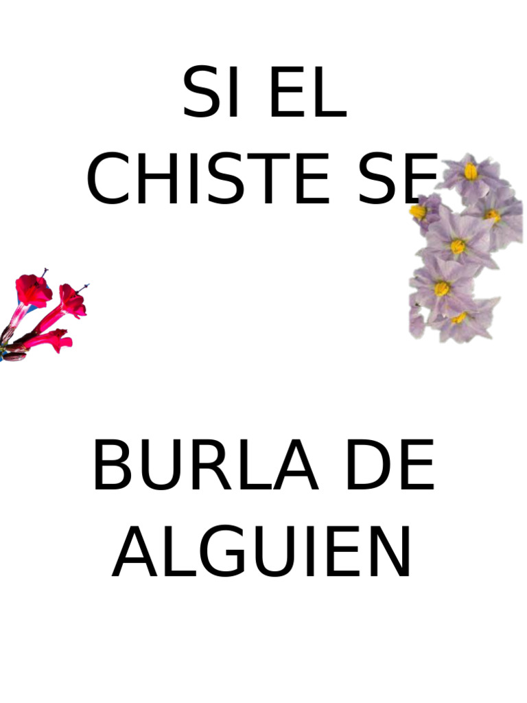 Si El Chiste Se Burla de Alguien | PDF