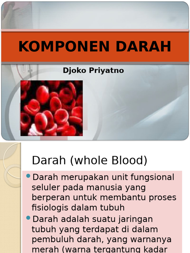 Komponen Darah | PDF
