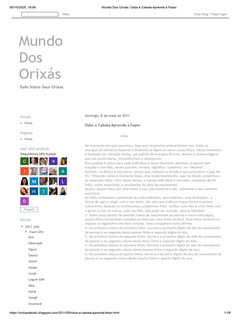 Odús e Cabala: Entenda Seu Destino | PDF | Amor | Cabala