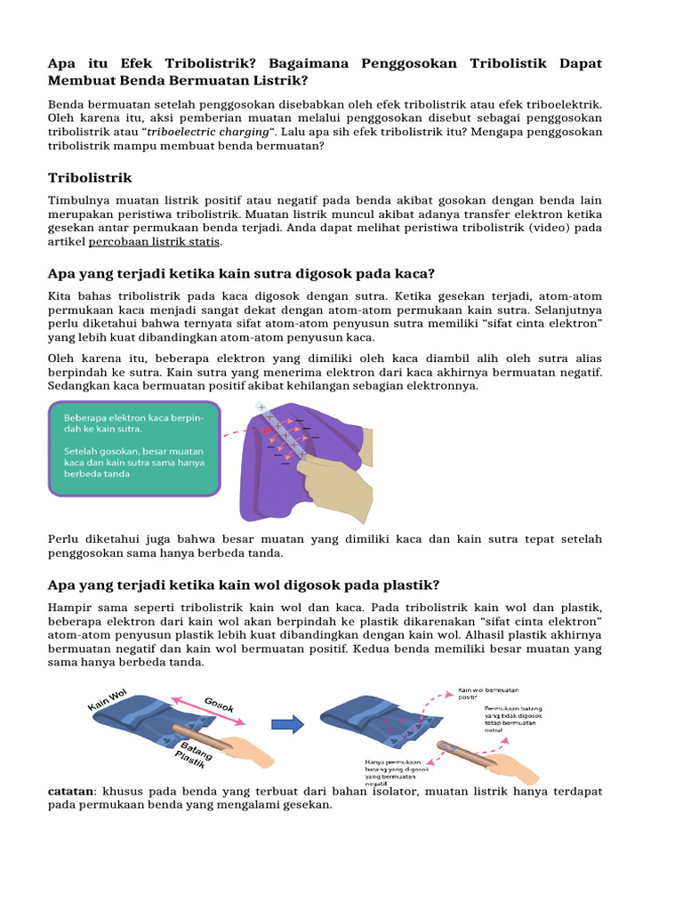Apa Itu Efek Tribolistrik | PDF