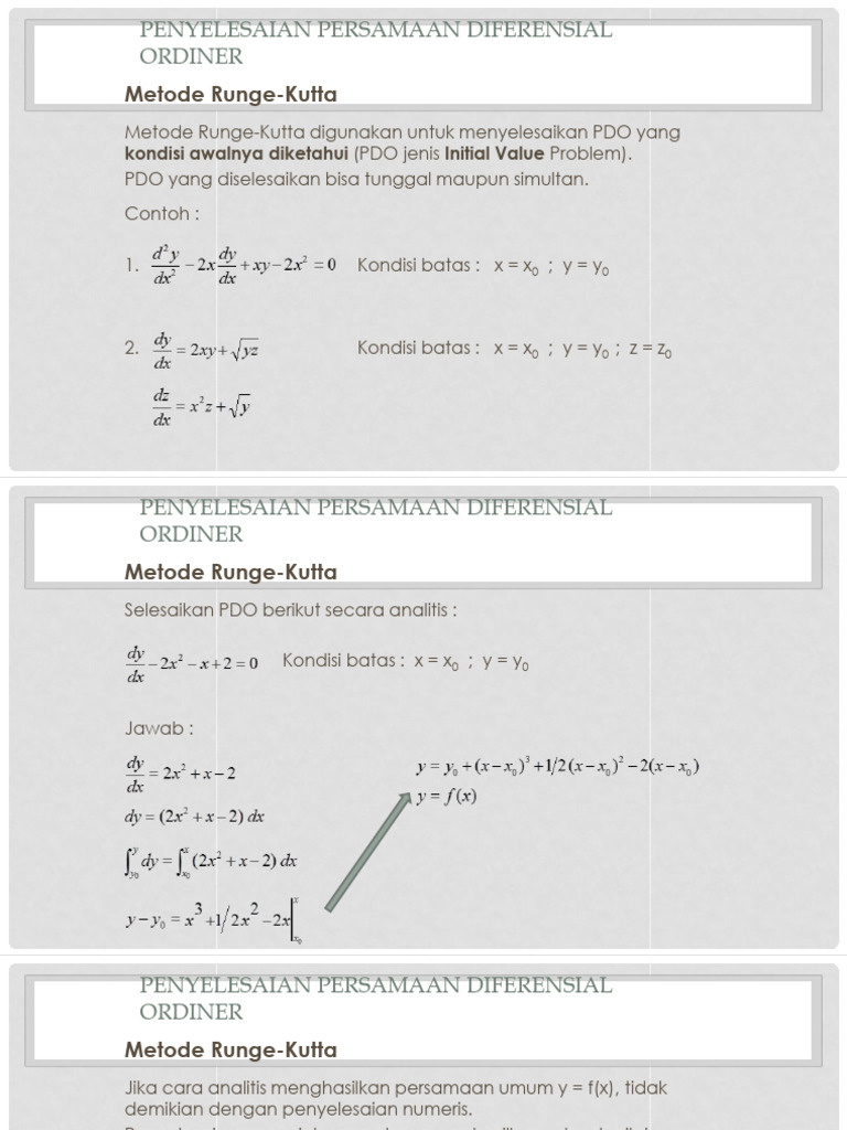 Metode Runge Kutta | PDF