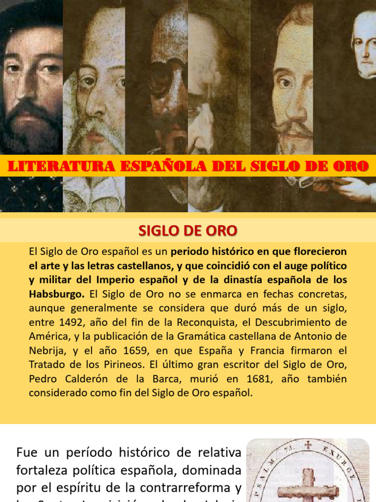 Literatura Española del Siglo de Oro | PDF | Don Quijote