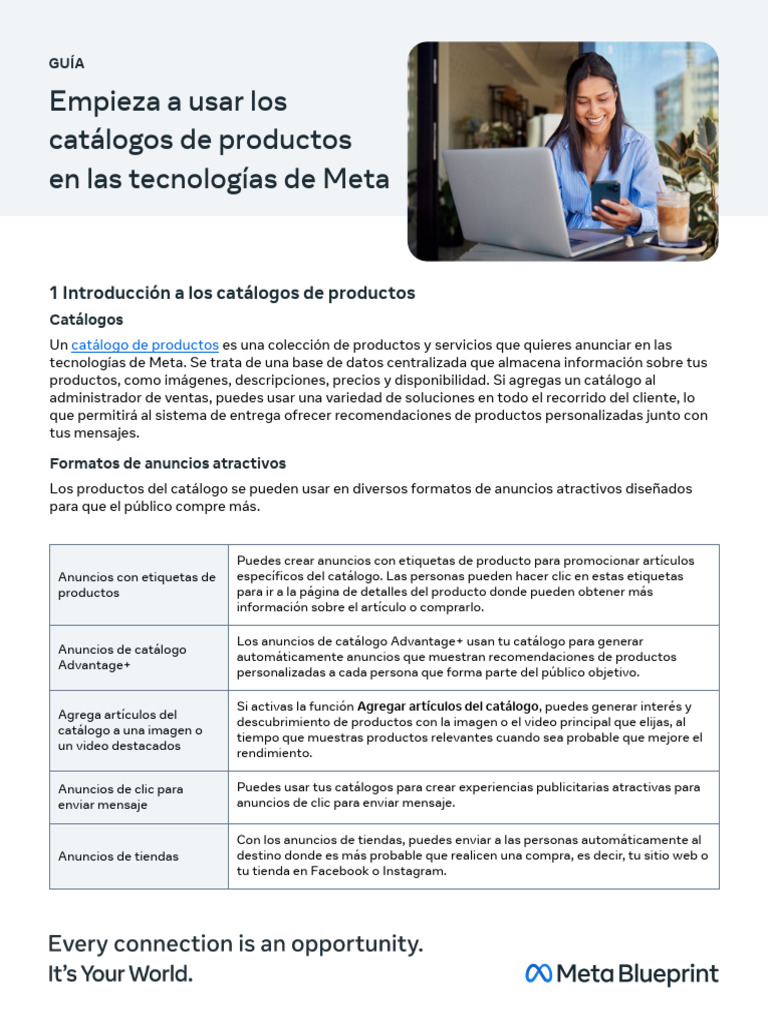 Handout Get Started With Product Catalogs Across Meta Technologies Es ...