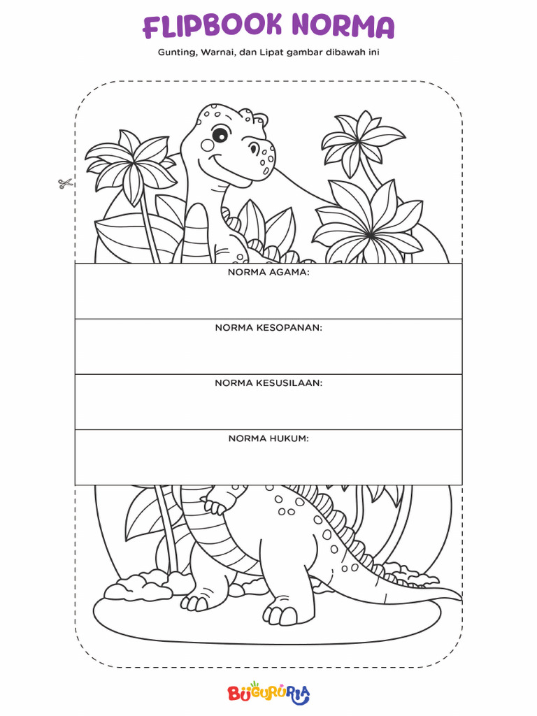 Flipbook Norma Dan Mewarnai Dino 2 | PDF