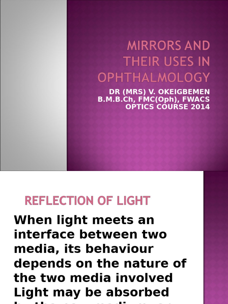 Light Reflection and Mirror Optics | PDF | Mirror | Electrodynamics
