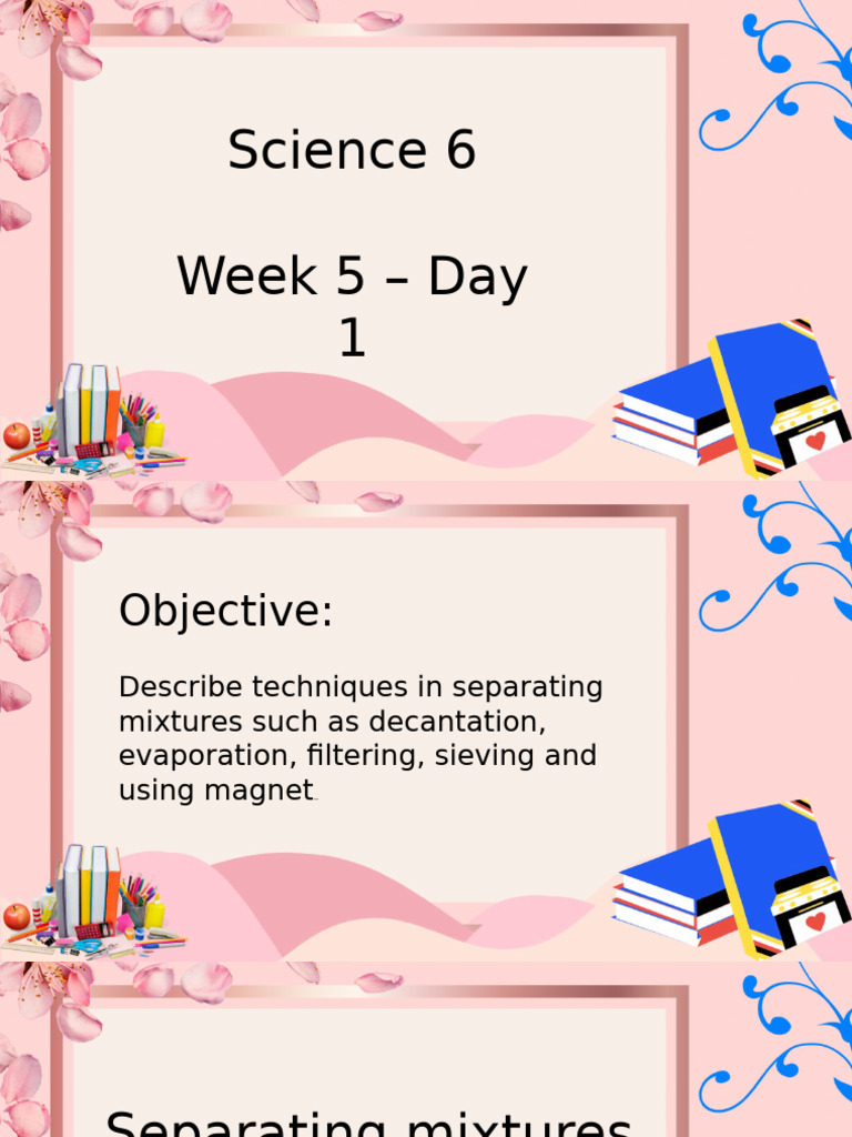 Science 6 Q1-W5 | PDF | Filtration | Mixture