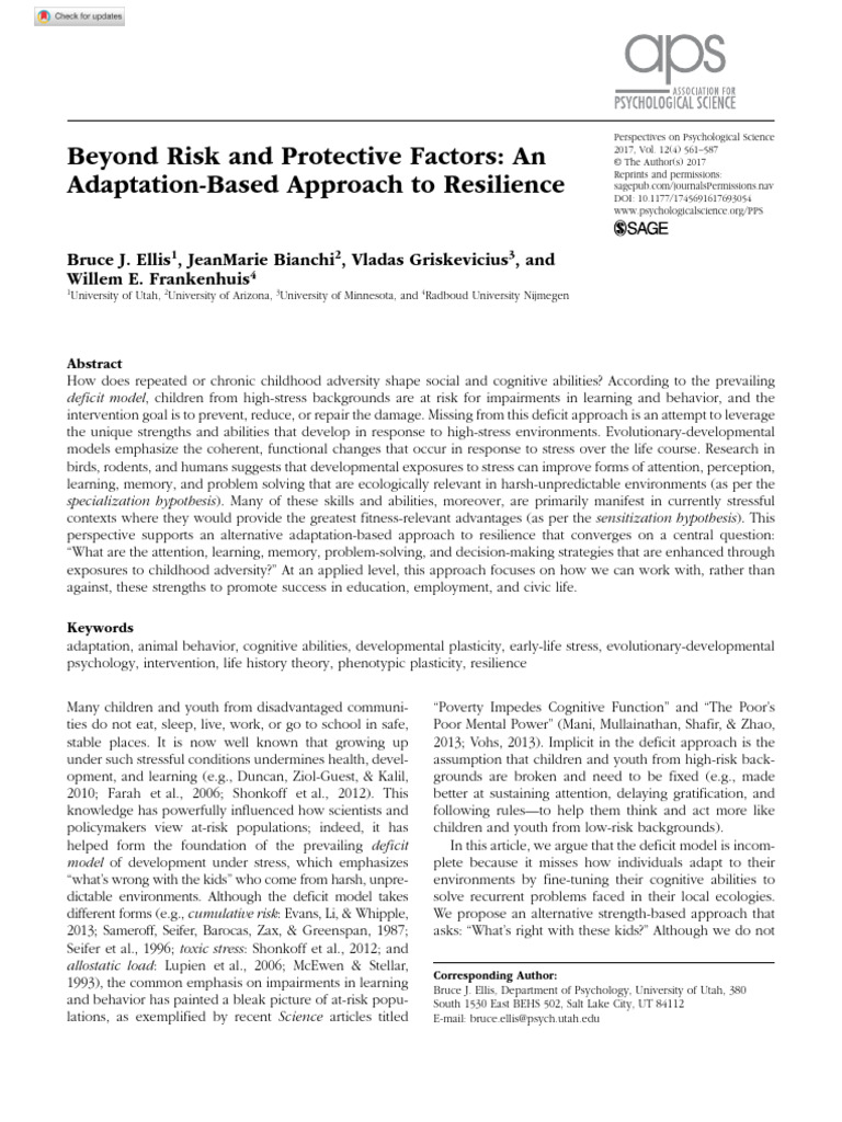 Ellis Et Al 2017 Beyond Risk and Protective Factors An Adaptation Based ...