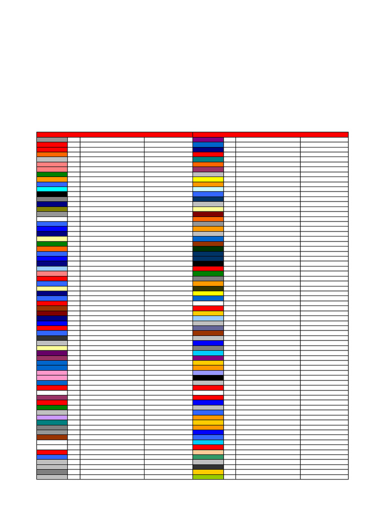 Suzuki Catálogo de Cores | PDF | Color