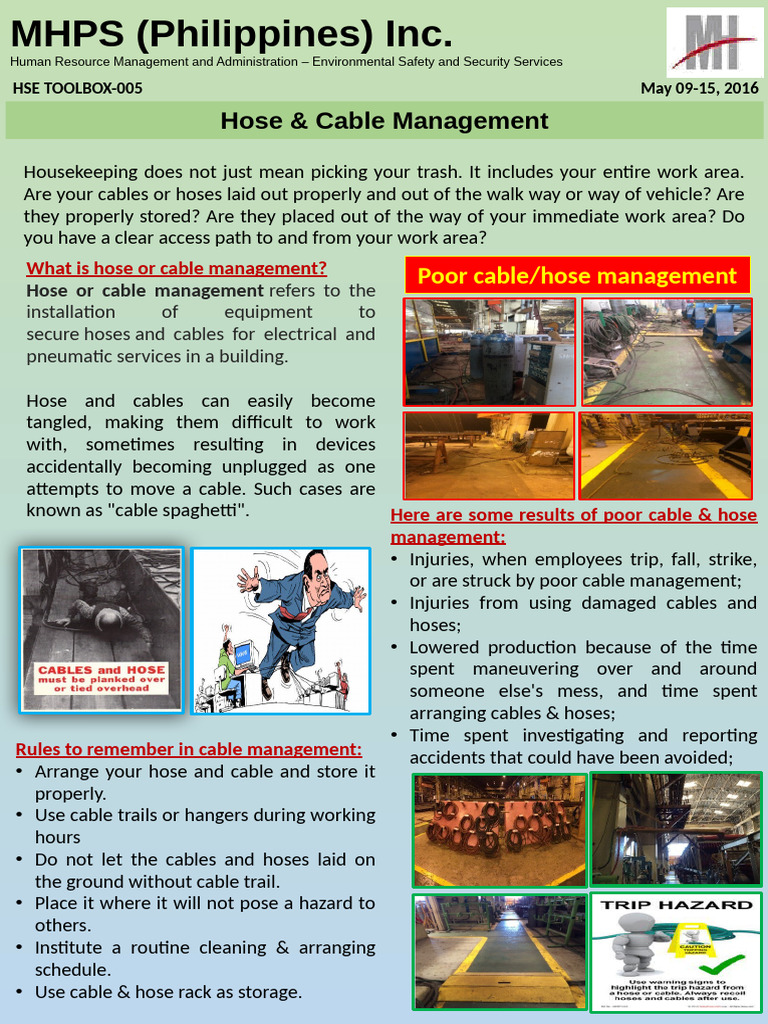 Effective Hose & Cable Management Tips | PDF