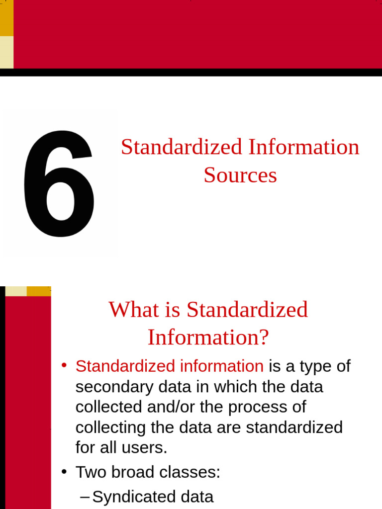 Chapter 6 Standardized Information Services | PDF | Information | Business