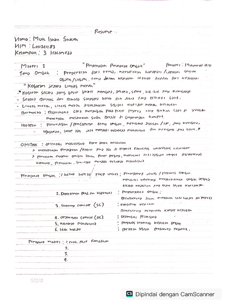 Muh Ishak Shaleh - Kelompok 3 Halimeda | PDF