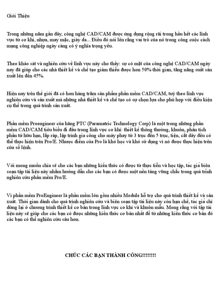 Su Dung Proe2001 | PDF