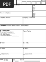 Sample 5 Paragraph OPORD Template | PDF