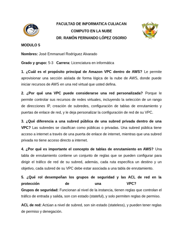 M5 AWS Preguntas Con Respuesta | PDF | sistema de nombres de dominio ...