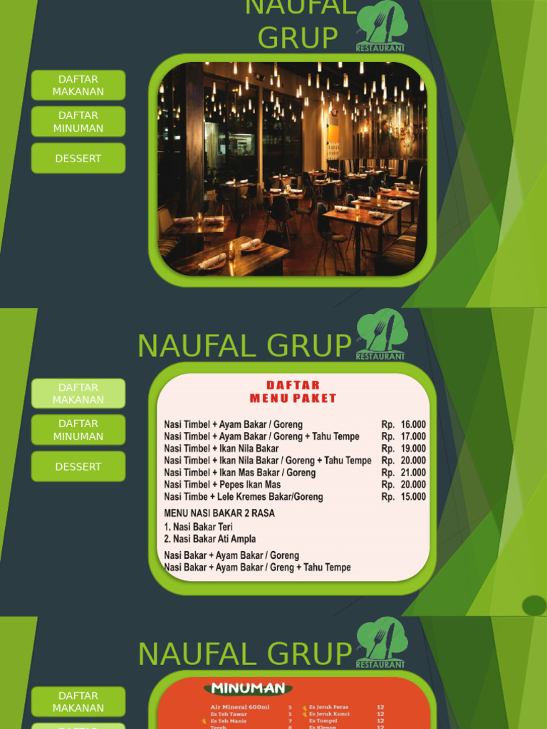 Naufal Group Restaurant | PDF