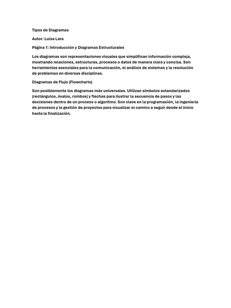 Tipos de Diagramas y Sus Usos | PDF | Lenguaje de modelado unificado