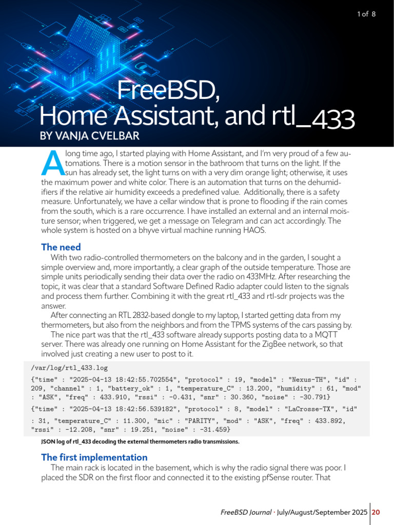 FreeBSD, Home Assistant, and RTL - 433 | PDF | Computer Architecture ...