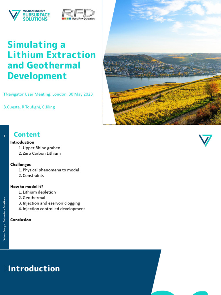 Simulating Lithium Geothermal TNav UGM 30may VulcanEnergy | PDF ...