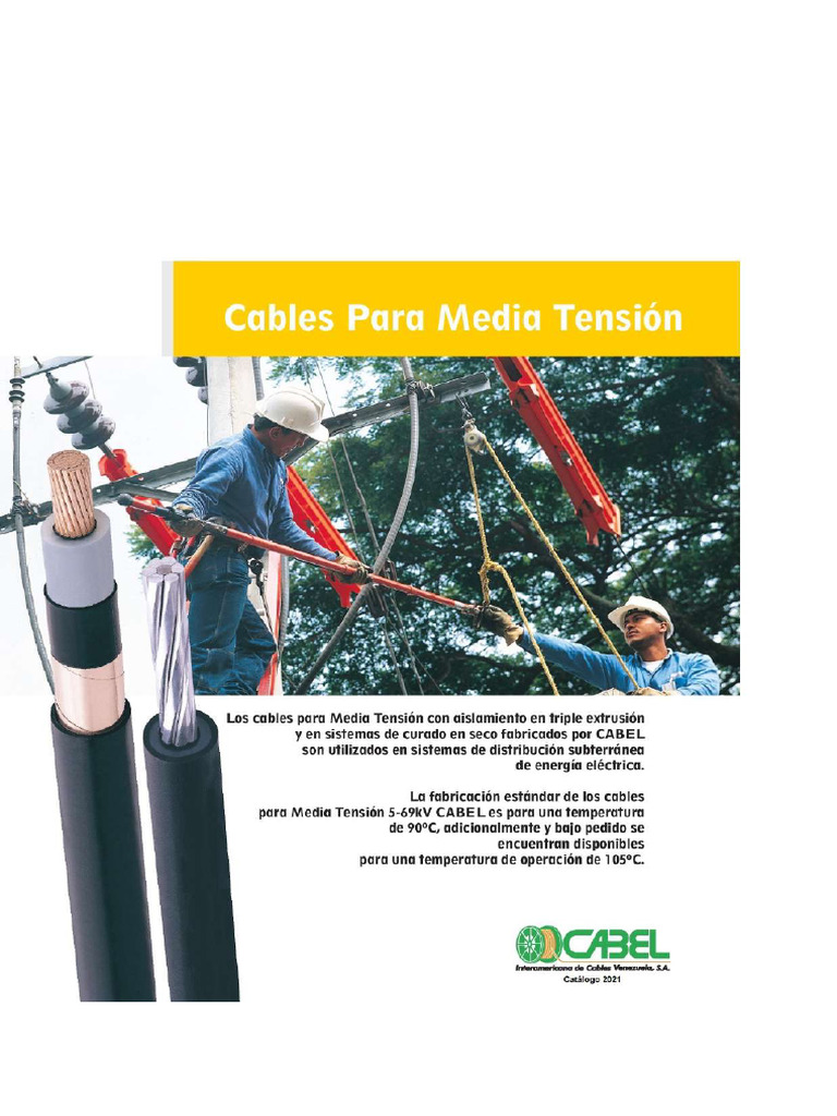 Cables MV-90: Especificaciones UL 1072 | PDF | Aislador (Electricidad ...