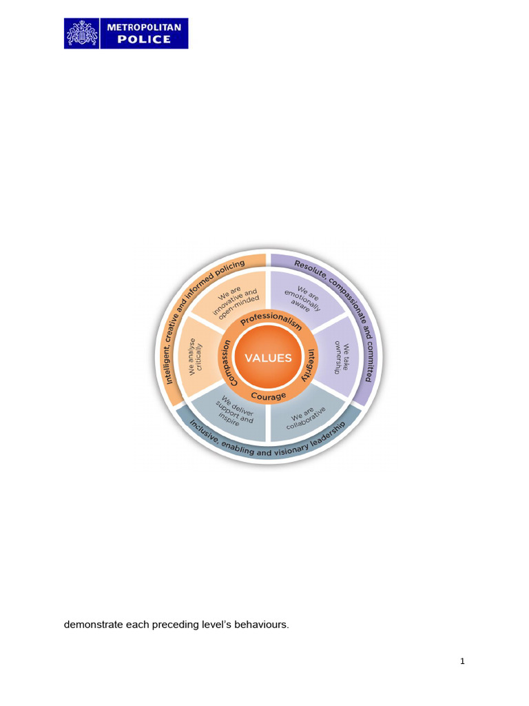The Competency and Values Framework For Policing | PDF | Thought | Well ...