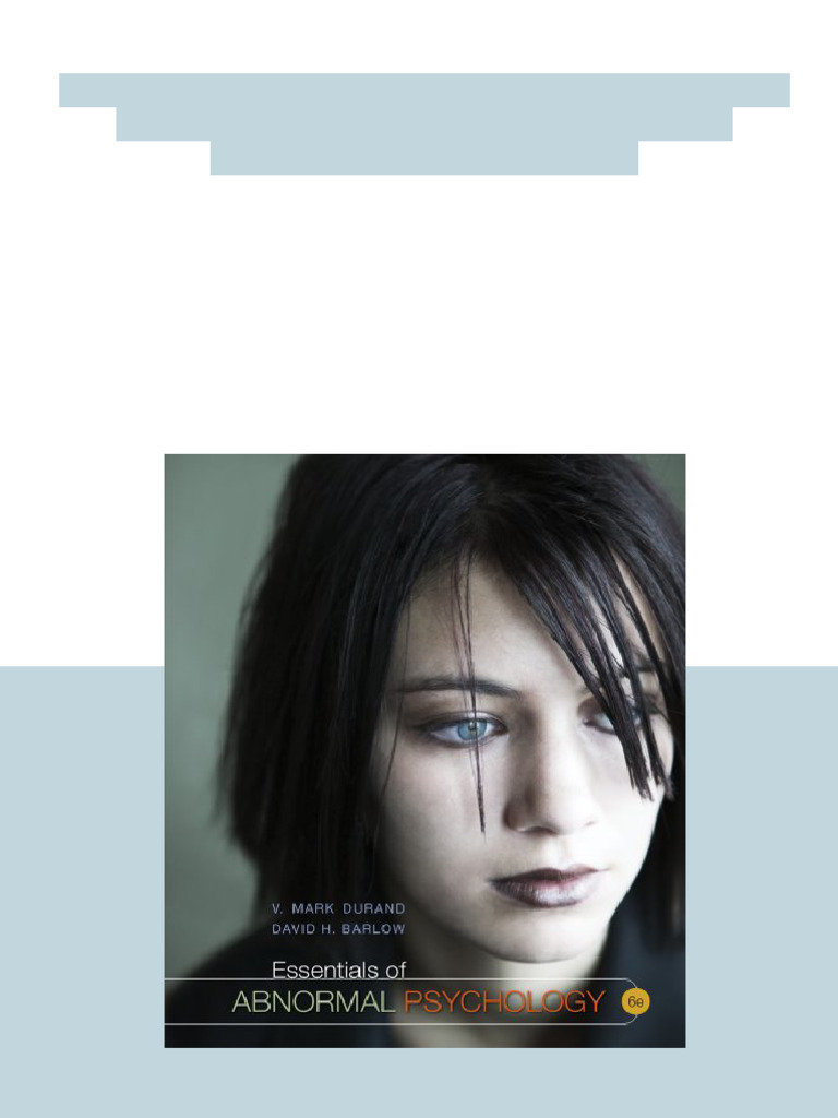 (Ebook) Essentials of Abnormal Psychology by V. Mark Durand, David H ...