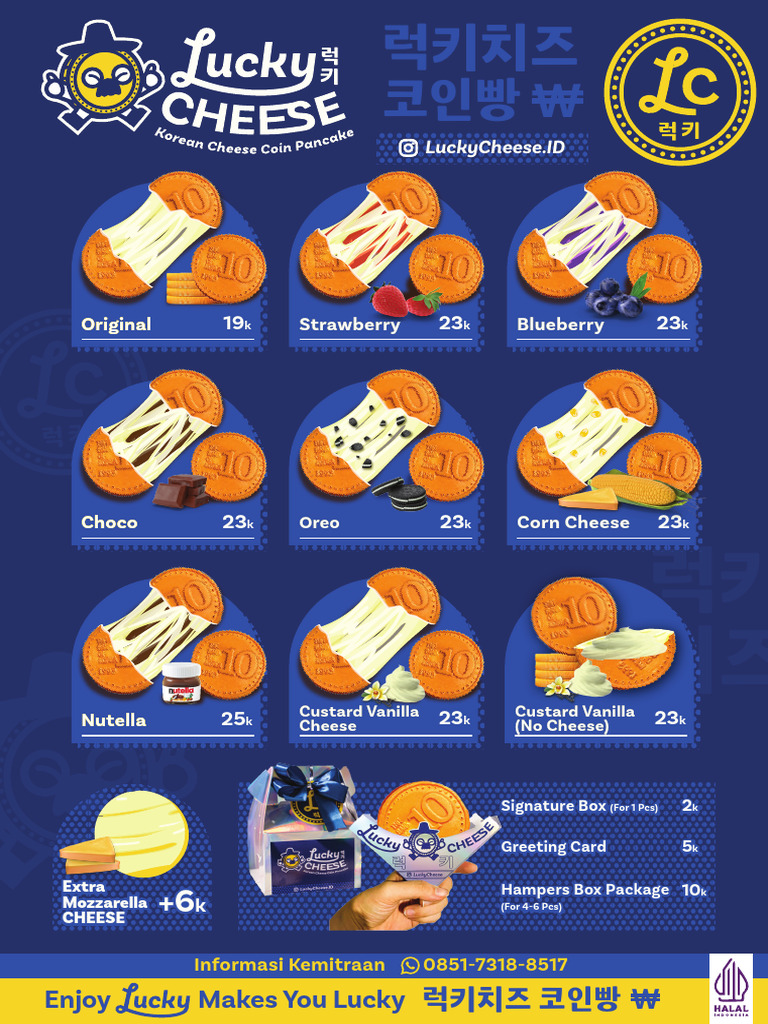 Lucky Cheese Menu Overview | PDF
