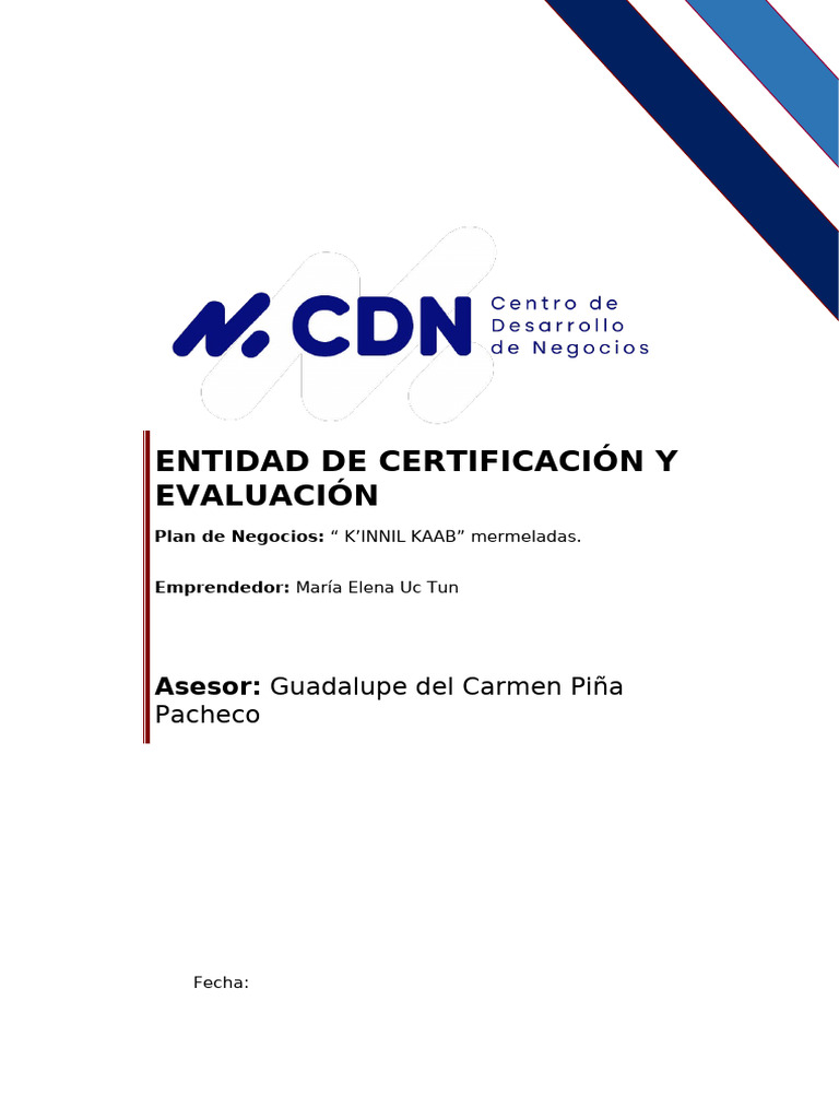 Plantilla Pdn Icatcam Kiinnil Kaab Mermeladas 27092025 Final | PDF | Marketing | Investigación ...