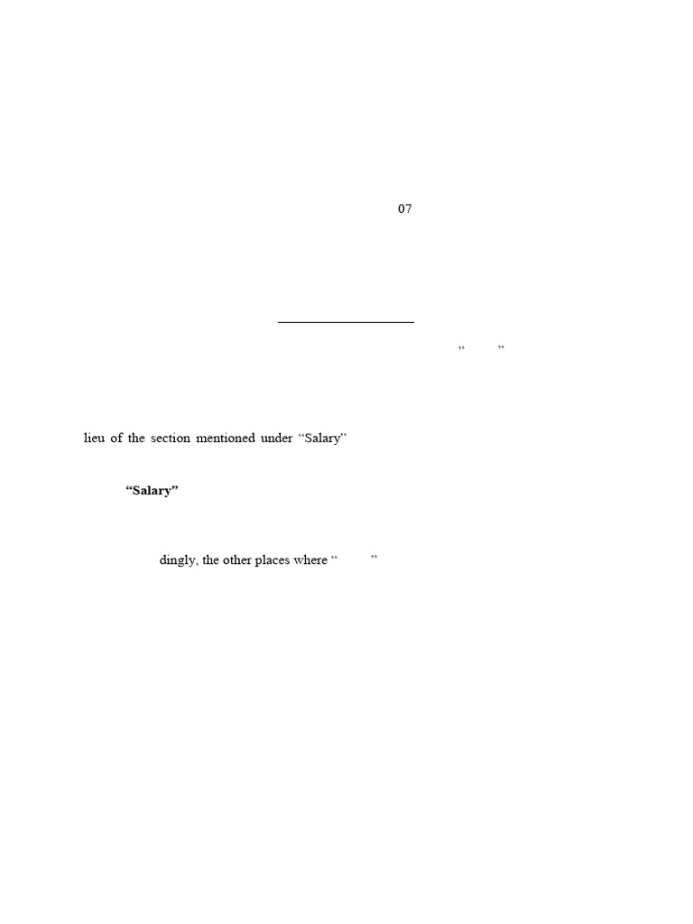 Definition of Salary | PDF