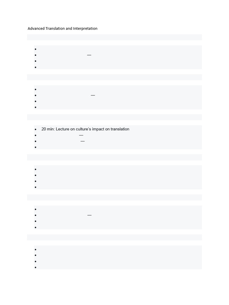 Advanced Translation Techniques Course | PDF | Translations | Language ...
