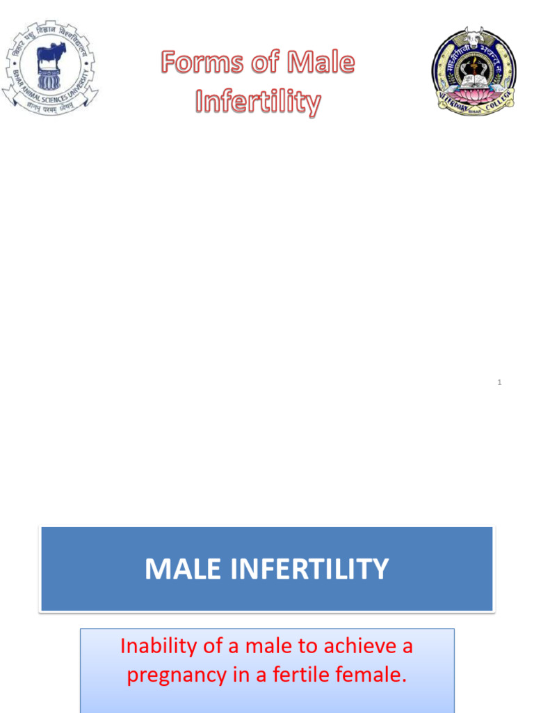 Forms of Male Infertility | PDF | Medical Specialties | Diseases And ...