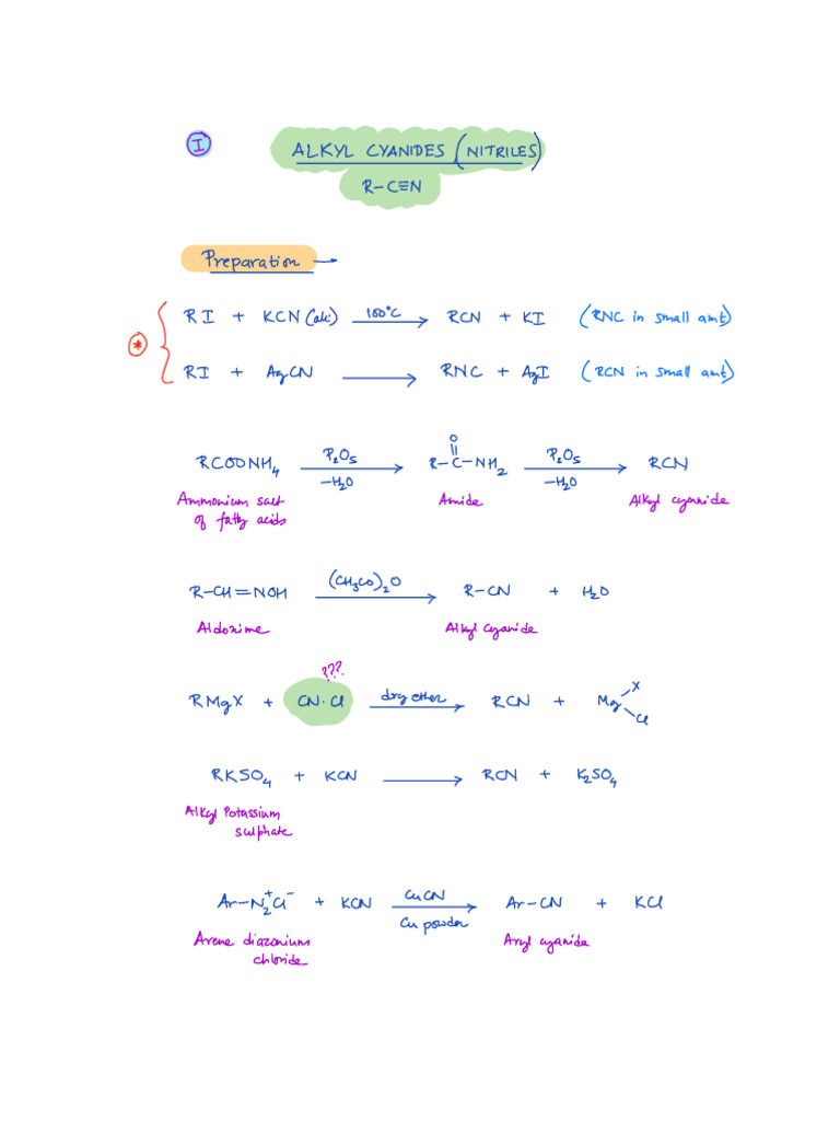 Alkyl Isocyanides and Their Properties | PDF | Organic Chemistry ...
