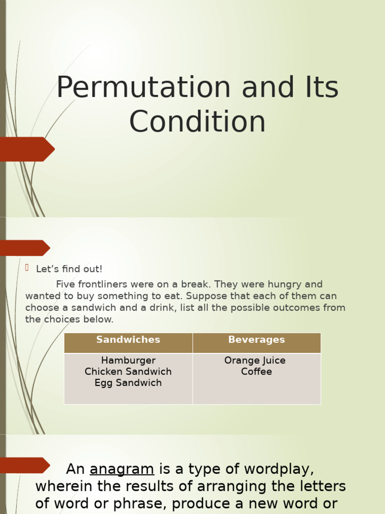 Permutation | PDF | Permutation