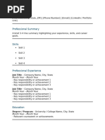 Resume 2026 Template | PDF