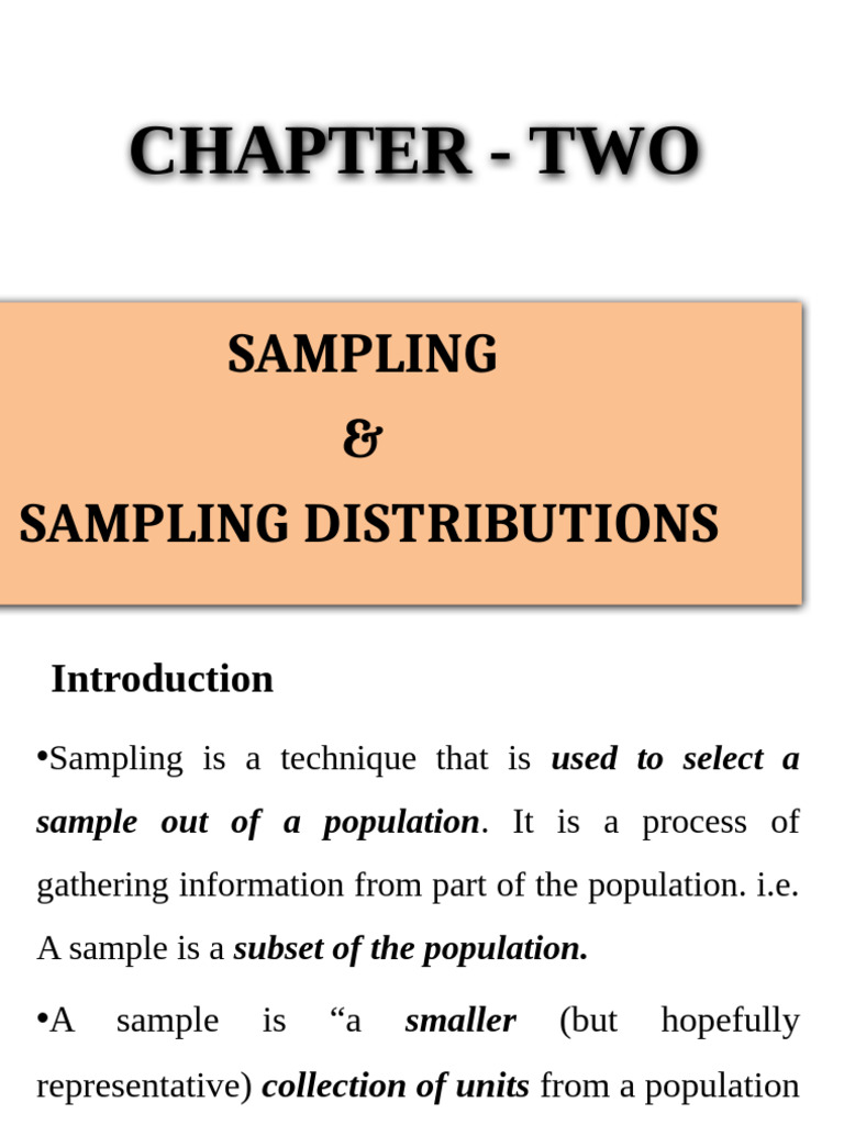2022 Stat Chapter 2 Sampling | PDF | Sampling (Statistics) | Errors And Residuals