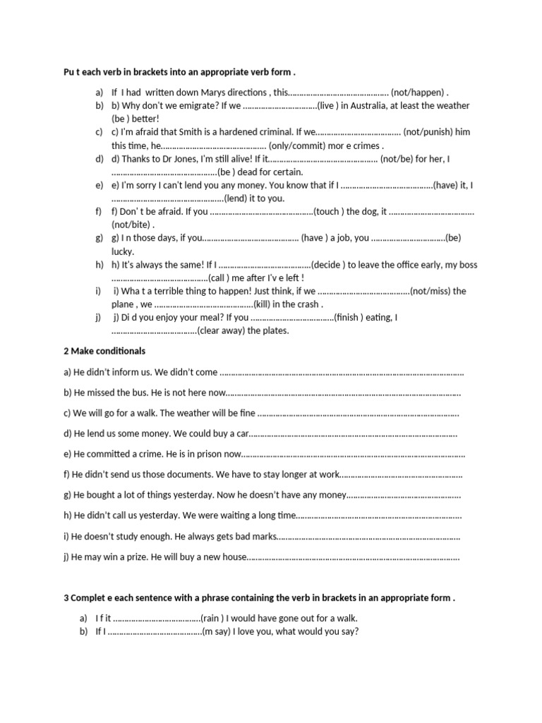 Conditionals English Advanced Practice Ola | PDF | Chess Theory | Chess