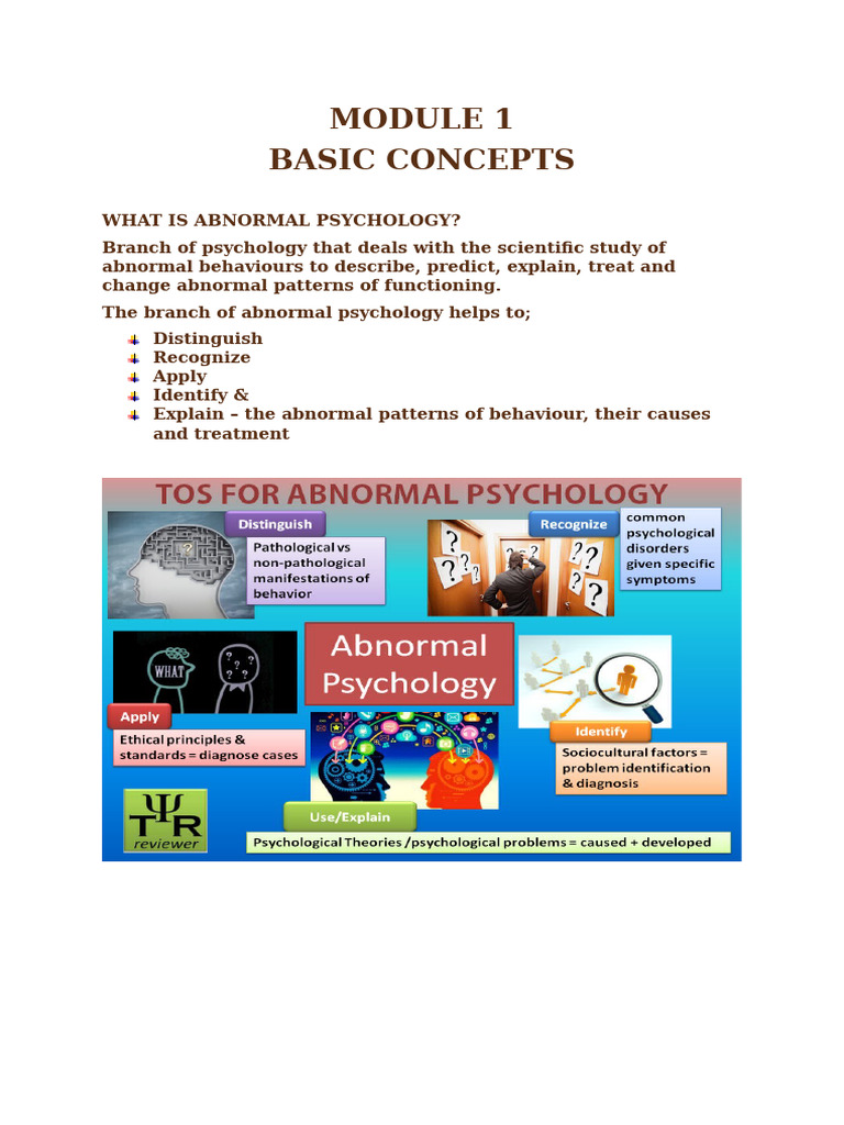 Understanding Abnormal Psychology Basics | PDF | Diagnostic And ...