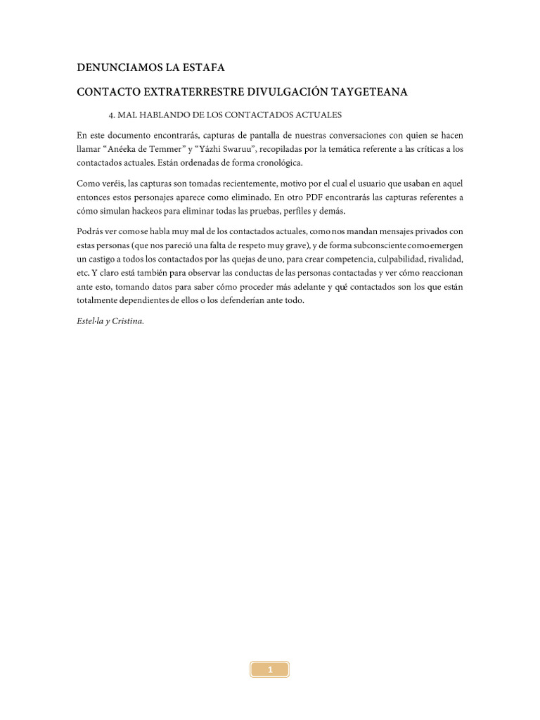 4-Mal Hablando de Los Contactados | PDF