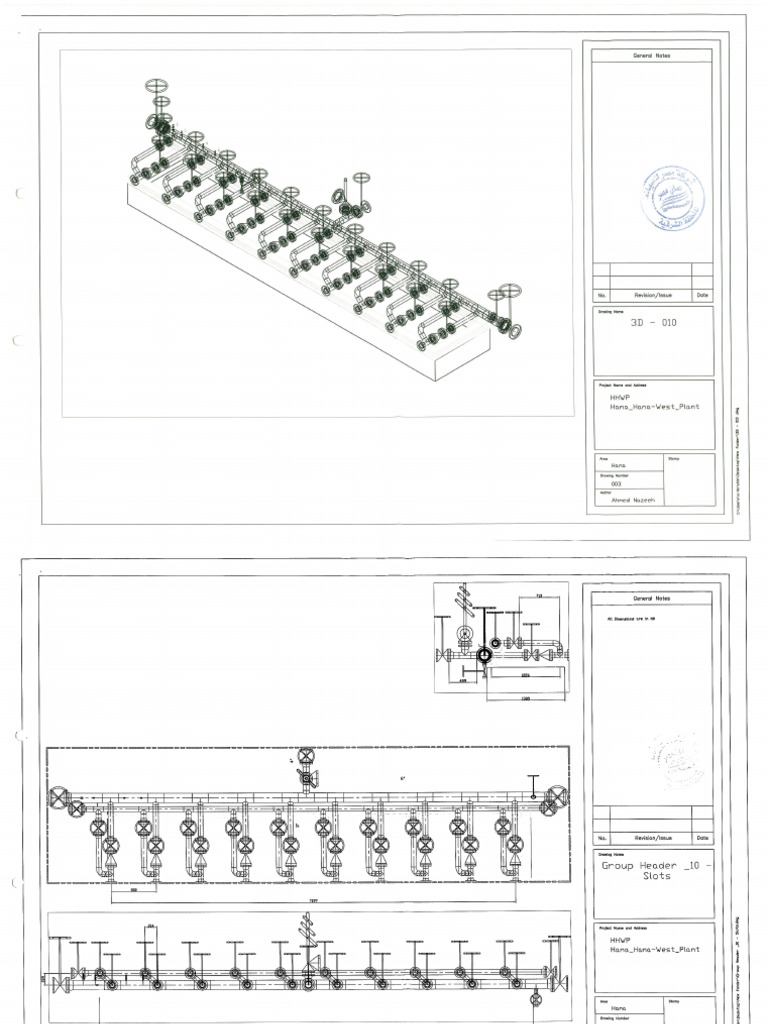 Diesel Tank & Group Header Drawings | PDF