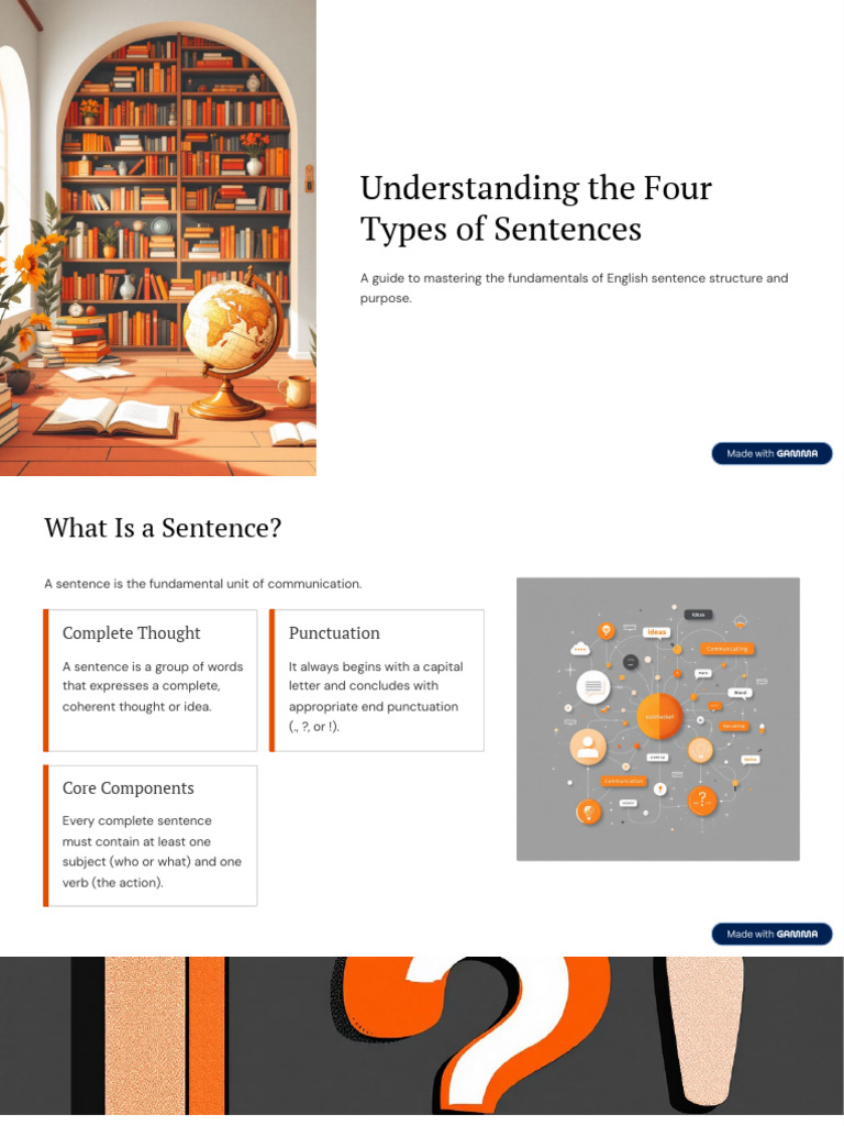 Understanding The Four Types of Sentences | PDF | Question | Sentence ...