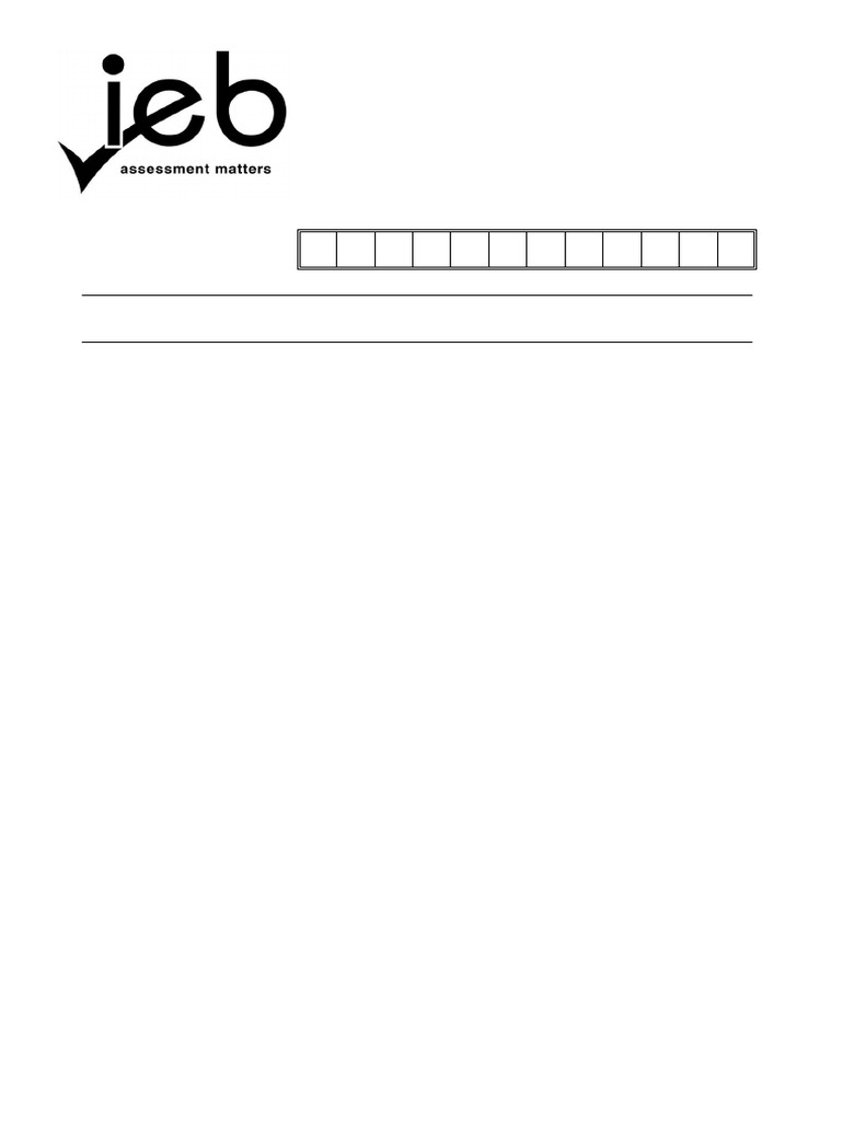 Life Sciences Ieb NSC Grade 12 Past Exam Papers 2017 p1 Answer Booklet ...