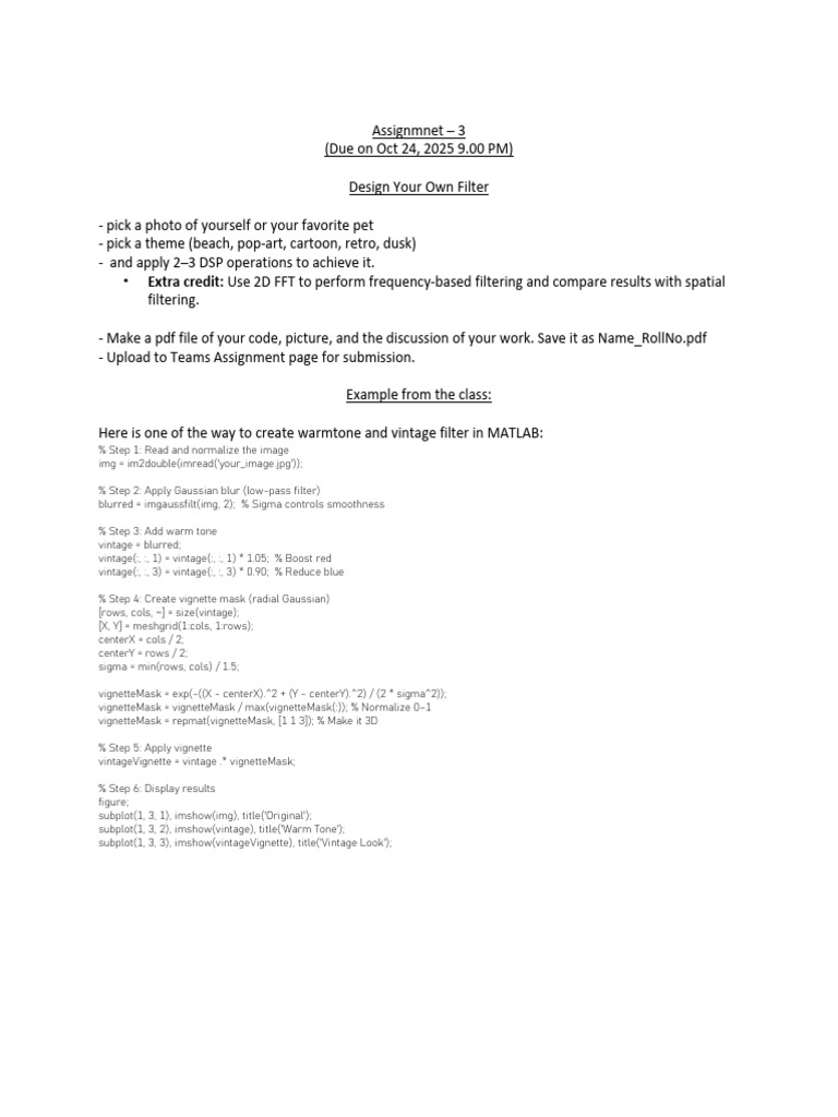 Assignmnet 3 | PDF