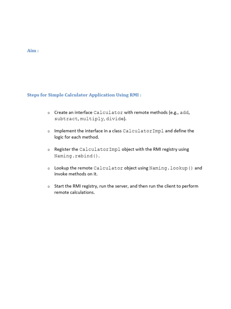 Java RMI and Servlet Examples Guide | PDF | Web Server | Internet & Web