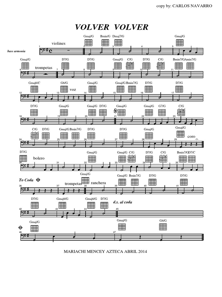 Volver Armonia Bass Solm | PDF