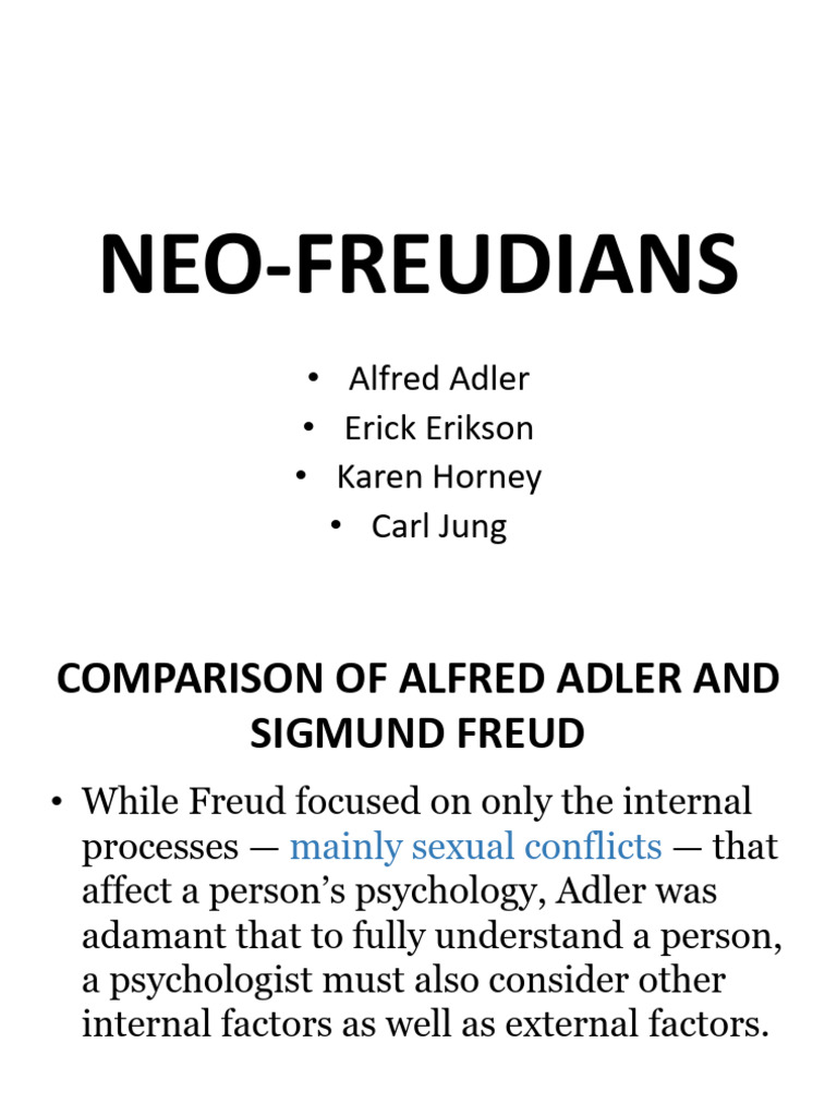 APS 201 - Lecture 4,5,6 7 - NEO-FREUDIANS | PDF | Psychotherapy ...